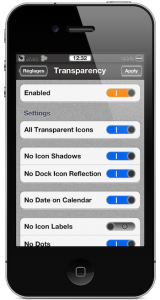 Rendez transparent les élément de votre Springboard avec Transparency.