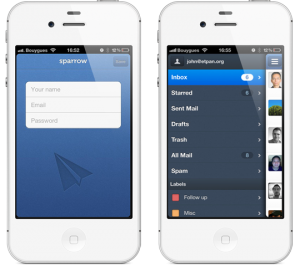 Sparrow se met à jour et s'affiche en français